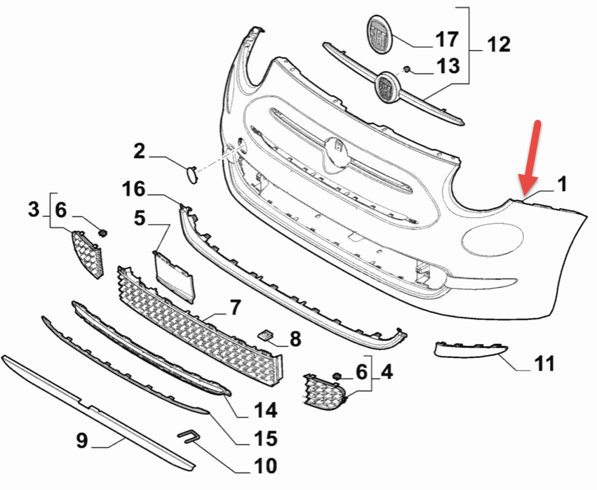 Scan Auto og Dybbroe Group A/S - FIAT 500 (312) 0.9 (312AXG1A, 312 ...
